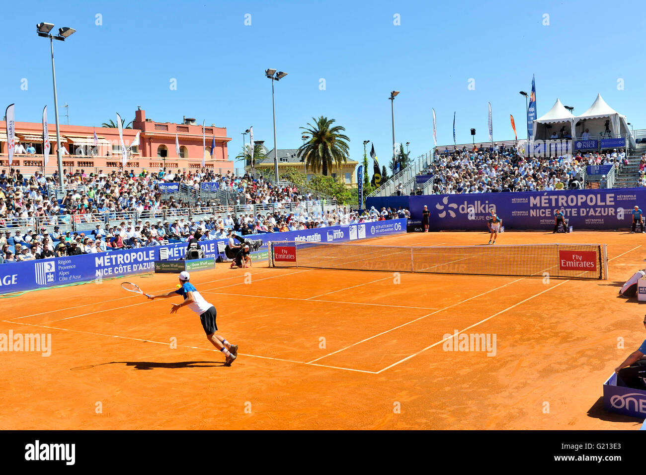 Nice, France. 21st May, 2016. ATP Tennis tournament, mens singles final ...