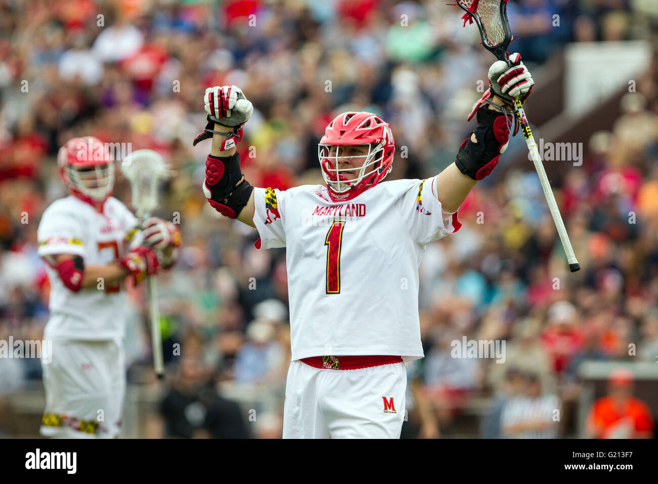 Brown Stadium. 21st May, 2016. RI, USA; Maryland Terrapins attackman ...