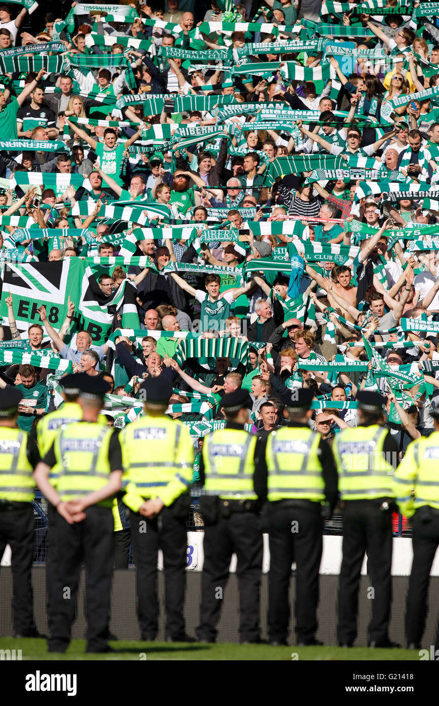 Scottish cup final fans police hi-res stock photography and images - Alamy