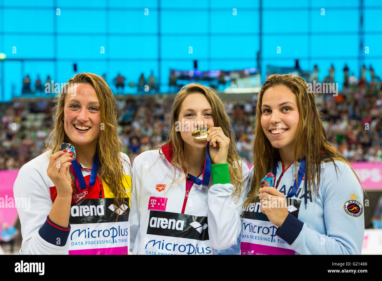Aquatics Centre, London, UK, 21st May 2016. European Swimming ...