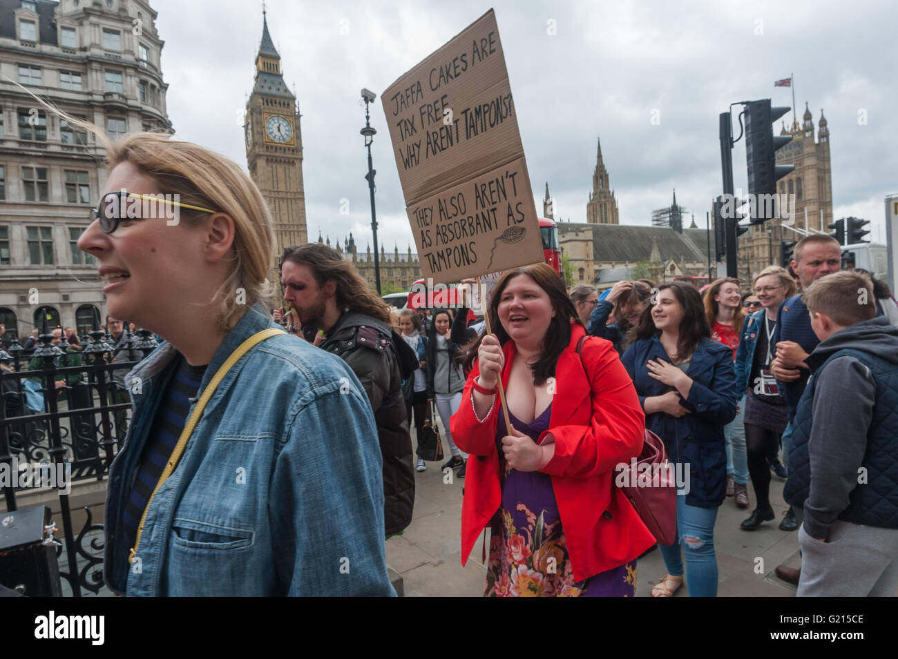London, UK. 21st May, 2016. Campaigners march from Parliament Square to ...