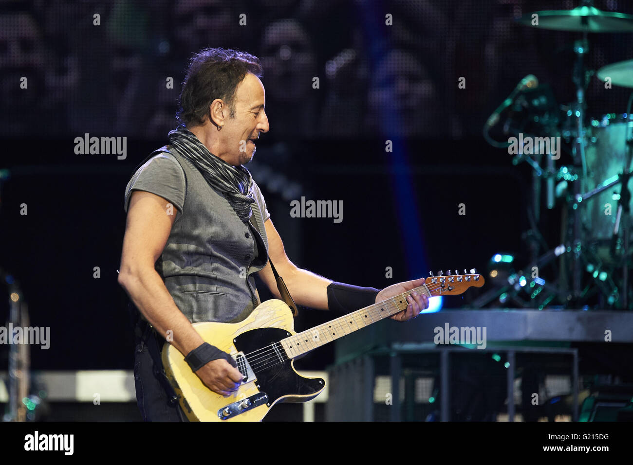 Madrid, Madrid, Spain. 21st May, 2016. Bruce Springsteen performs on ...