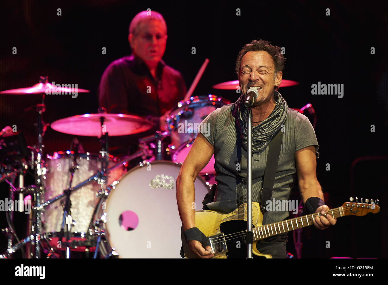 Madrid, Madrid, Spain. 21st May, 2016. Bruce Springsteen performs on ...