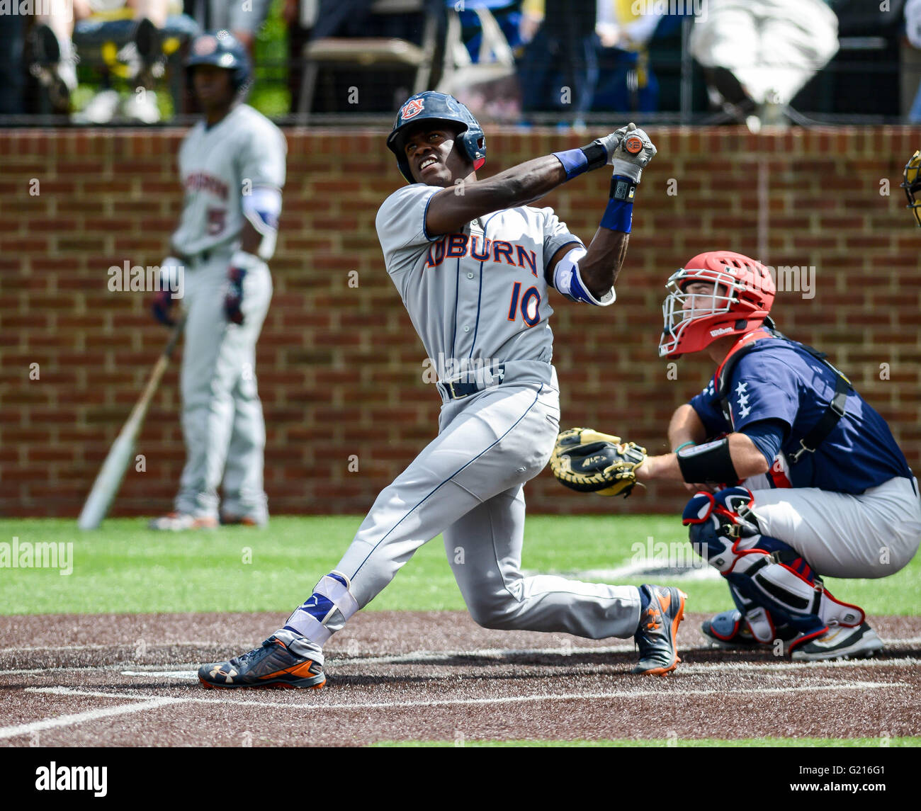 May 21, 2016 -Anfernee Grier #10 swinging during the game between the ...