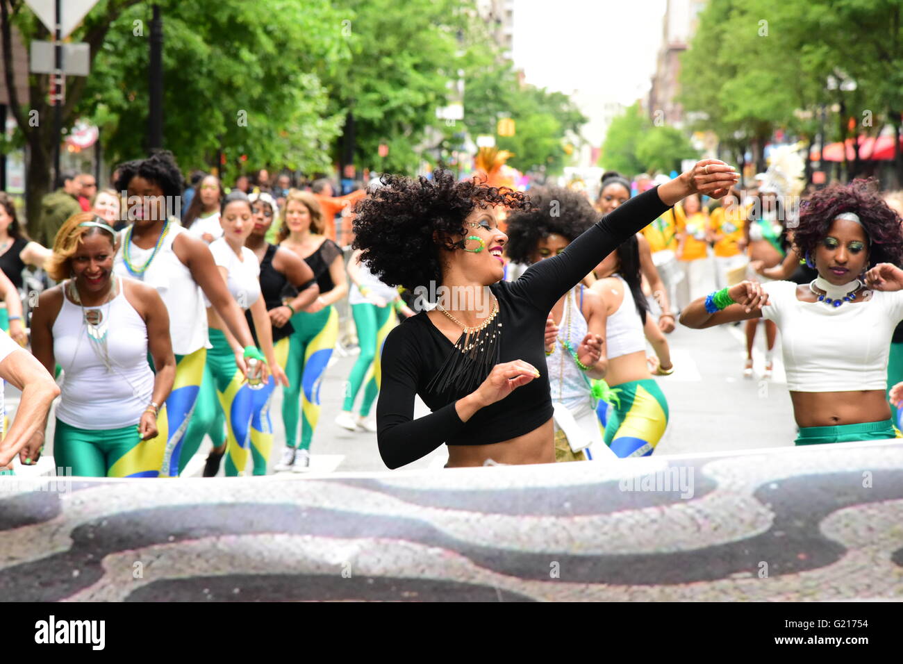 NYC, United States. 21st May, 2016. Samba Dance & Fitness. The tenth ...