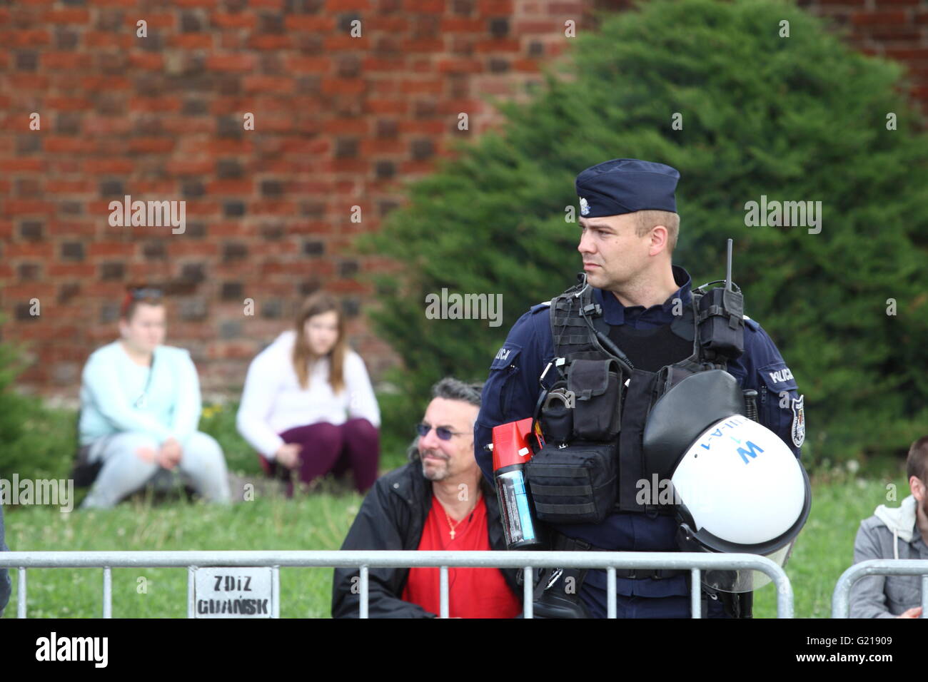 Gdansk, Poland. 21st May, 2016. Polish Police tests new pattern of ...