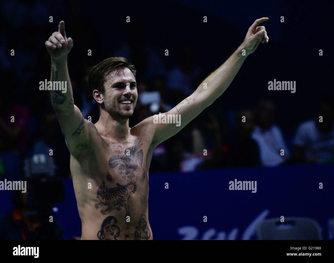 Kunshan, China's Jiangsu Province. 22nd May, 2016. Jan O Jorgensen of ...