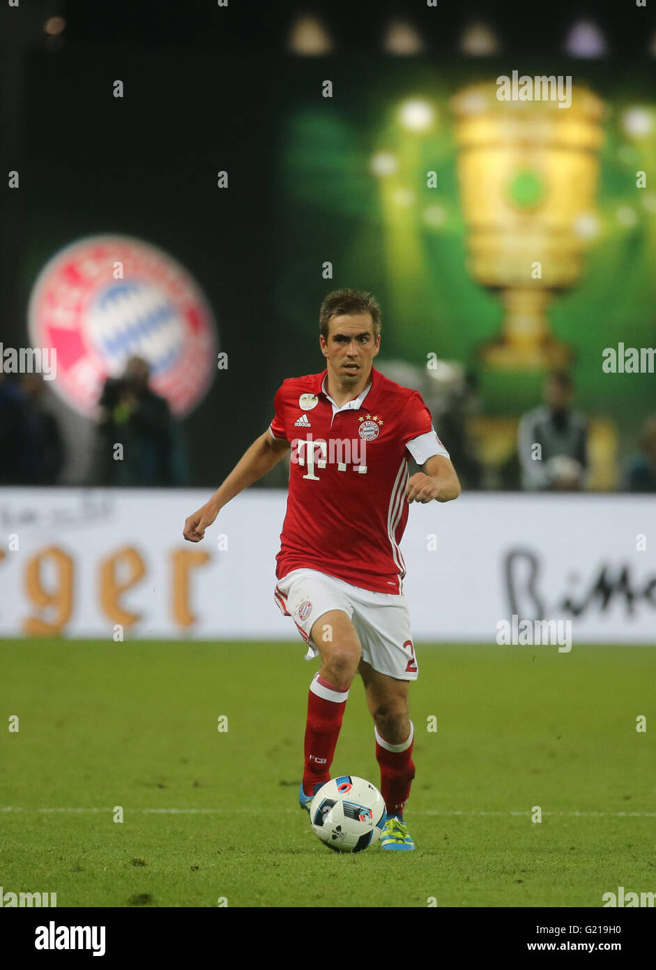 Berlin, Germany. 21st May, 2016. Munich's Philipp Lahm in action during ...