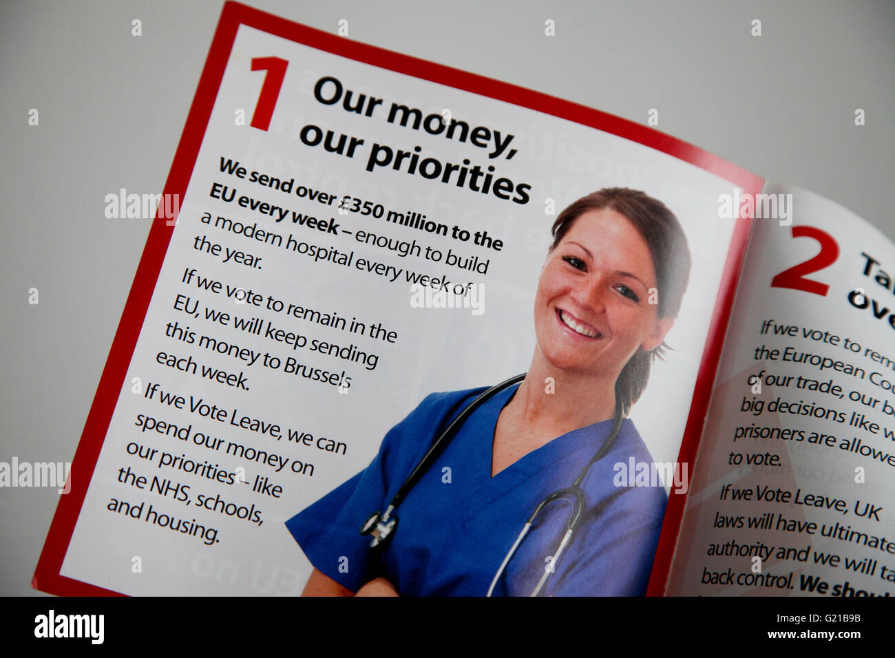 Eu election campaign leaflet hi-res stock photography and images - Alamy