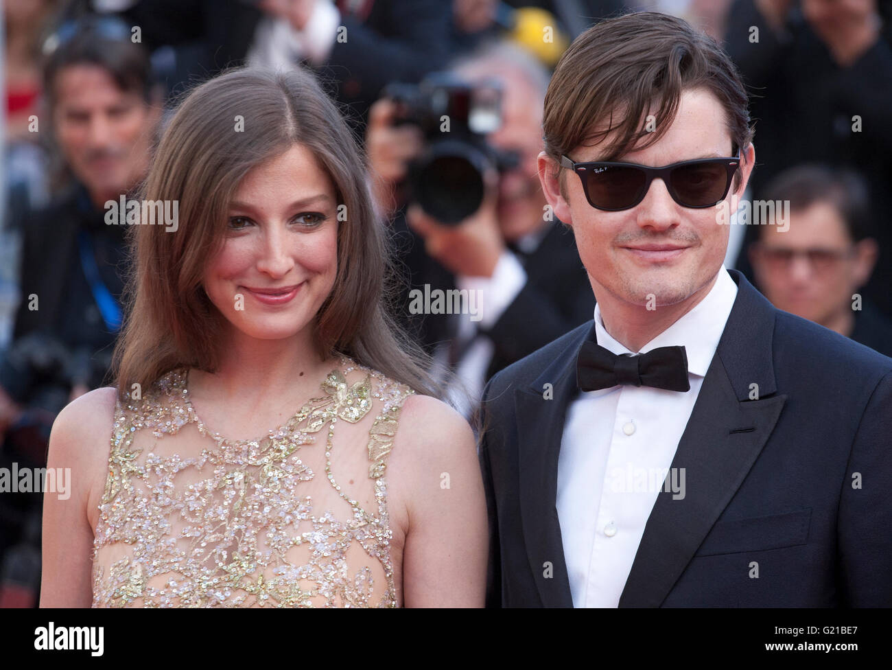 Cannes, France. 21st May, 2016. Actor Sam Riley and Alexandra Maria ...
