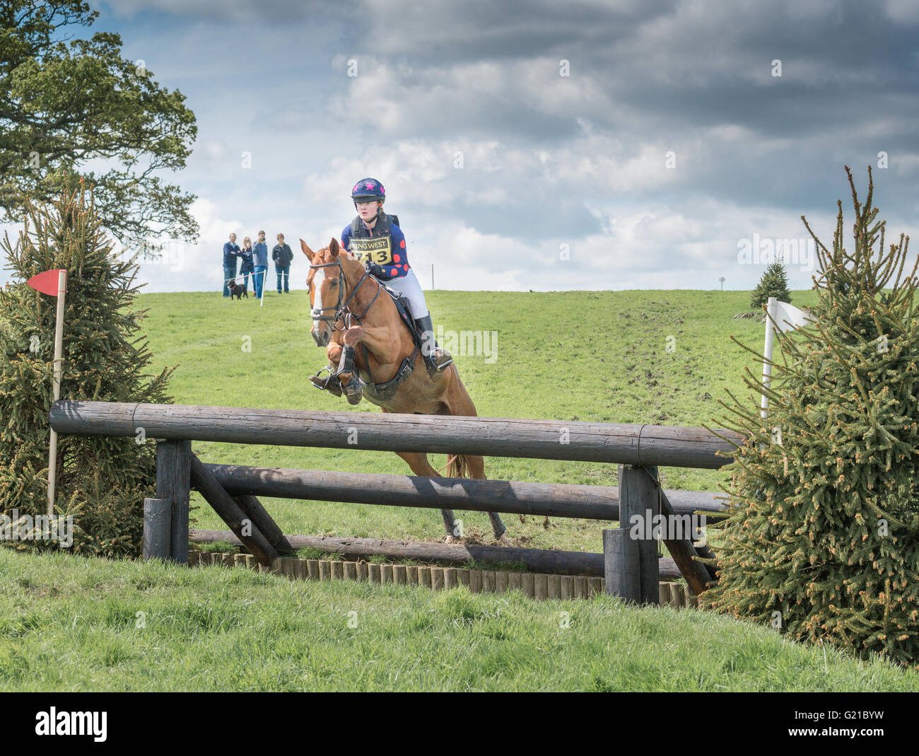 Rockingham, Corby, UK. 22nd May, 2016. Katie Rucker and her horse ...