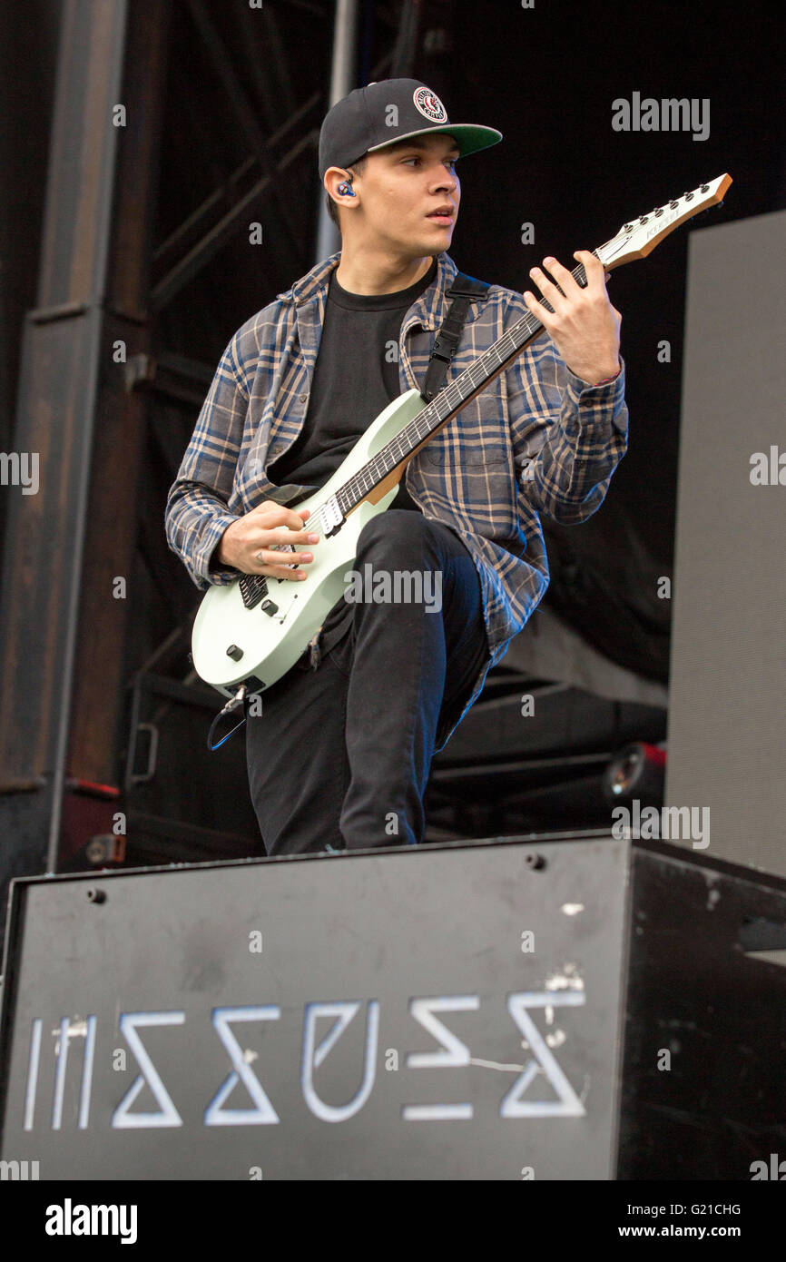 Columbus, Ohio, USA. 21st May, 2016. Guitarist ADRIAN J. ''AJ'' REBOLLO ...