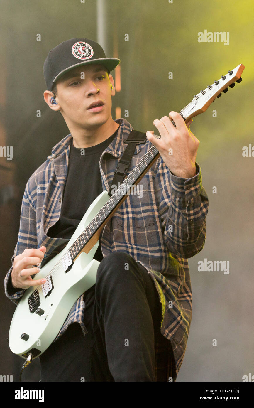 Columbus, Ohio, USA. 21st May, 2016. Guitarist ADRIAN J. ''AJ'' REBOLLO ...