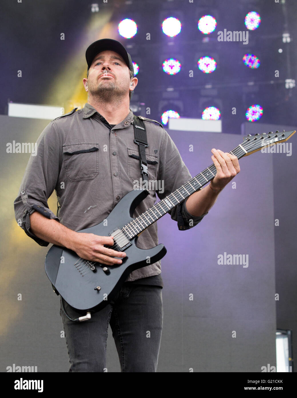 Columbus, Ohio, USA. 21st May, 2016. Guitarist LEFF LING of Parkway ...