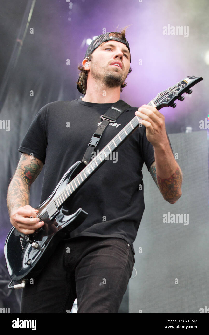 Columbus, Ohio, USA. 21st May, 2016. Guitarist LUKE ''PIG'' KILPATRICK ...