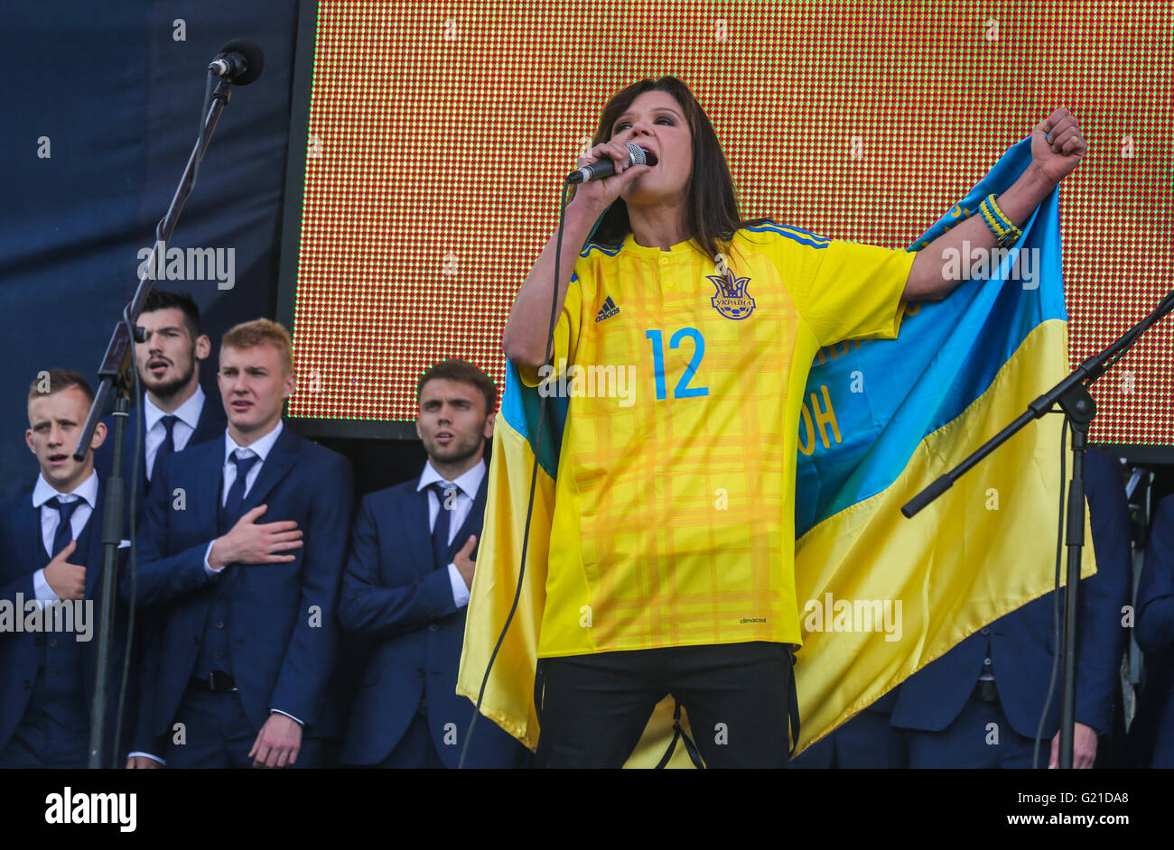 Kyiv, Ukraine. 22nd May, 2016. The famous singer, winner of Eurovision ...