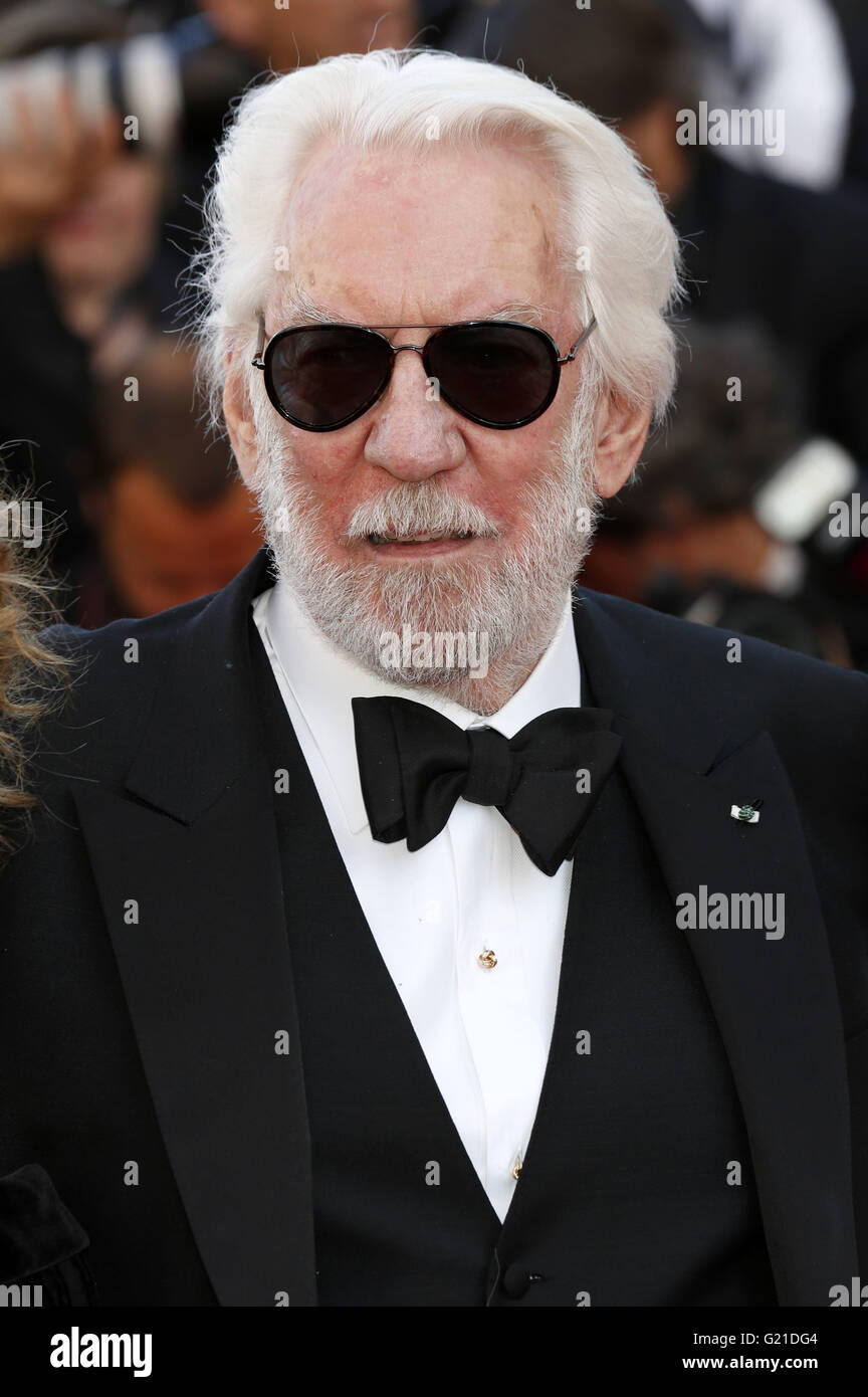 Donald Sutherland attending the 'The Last Face' premiere during the ...