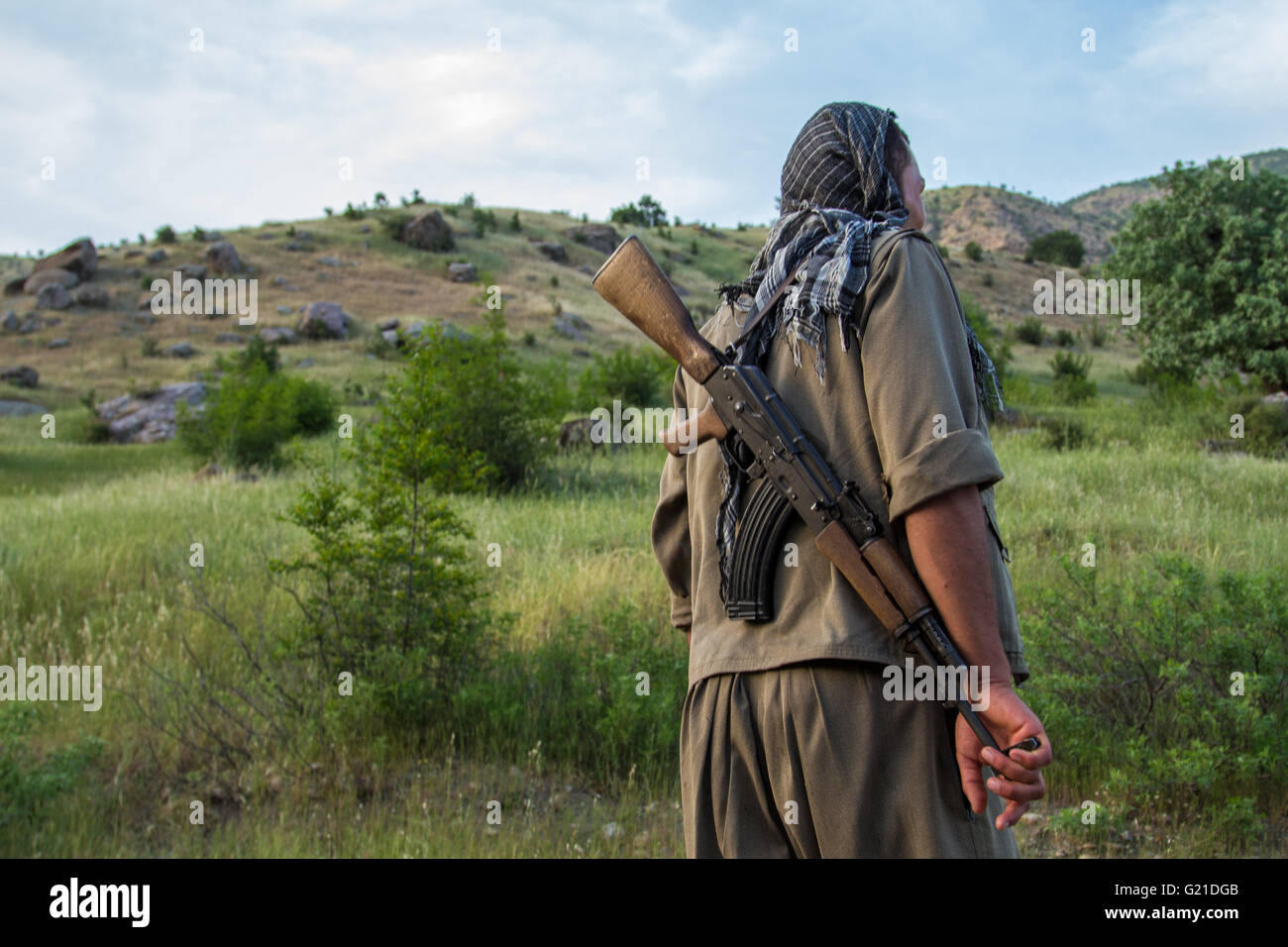 Qandil, Iraq. 15th May, 2016. In the Qandil mountains the guerrilla ...