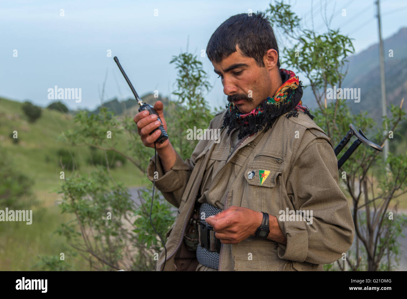 Qandil, Iraq. 15th May, 2016. In the Qandil mountains the guerrilla of ...