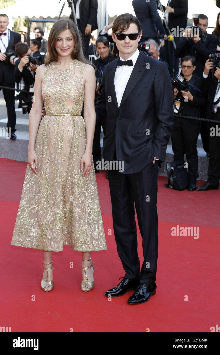 Alexandra Maria Lara and Sam Riley attending the 'Elle' premiere during ...