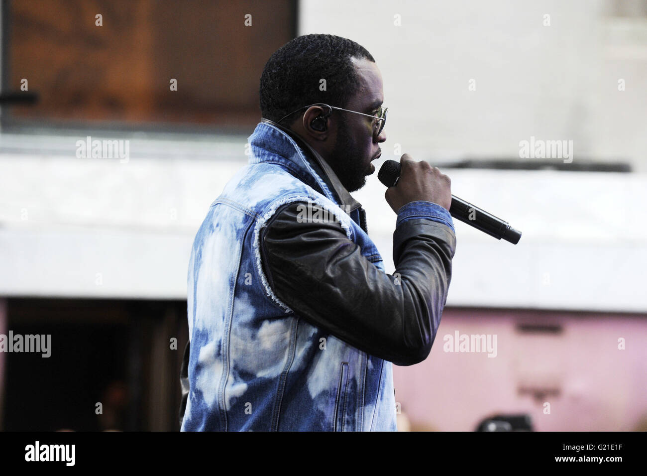 New York City. 20th May, 2016. Puff Daddy and the Family perform on NBC ...