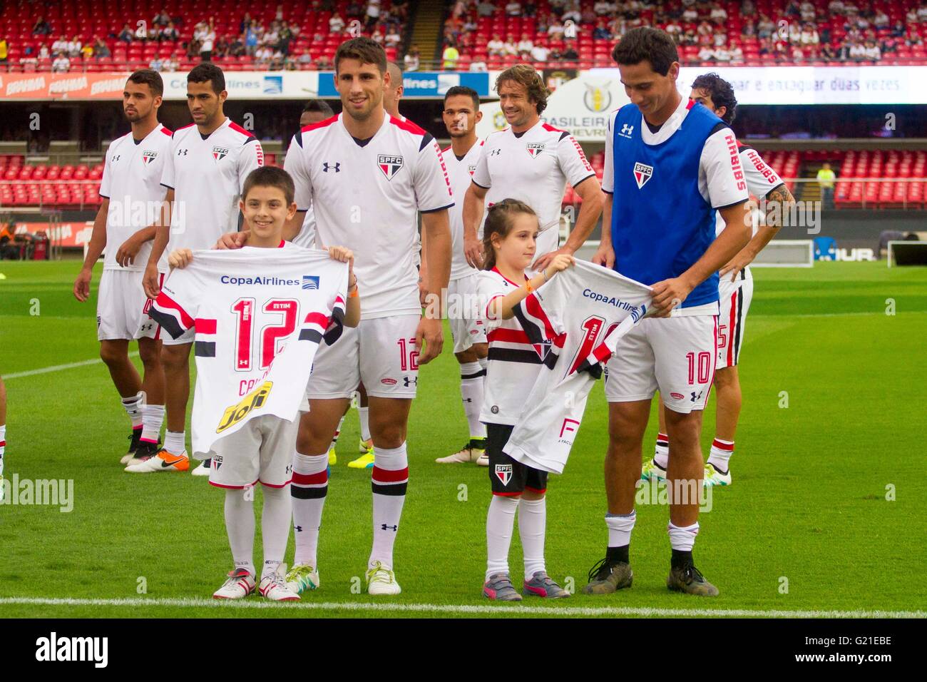 SAO PAULO, Brazil - 05/22/2016: SPFC X INTERNATIONAL - S?o Paulo ...