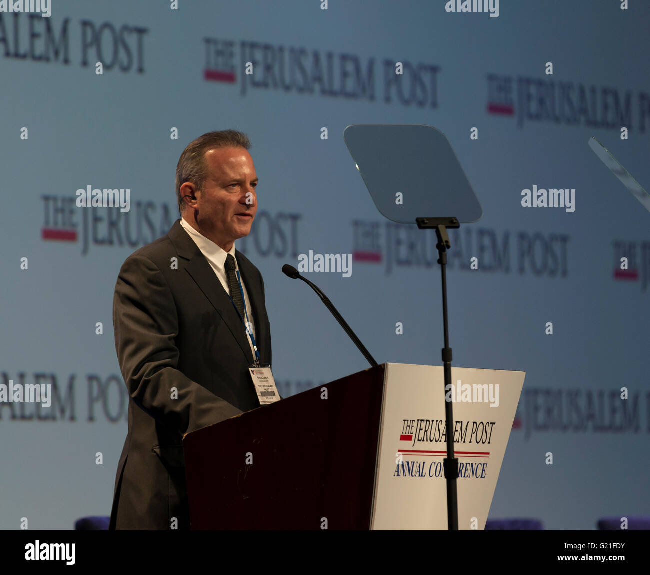 New York, NY USA. 22nd May, 2016. Editor Steve Linde attends Jerusalem Post COnference 2016 at ...