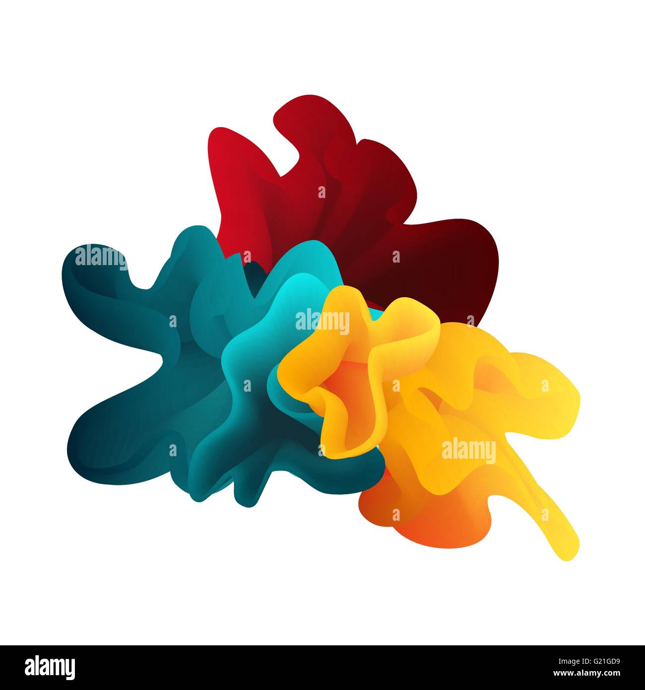 Vector abstract color cloud. Liquid ink splash. Background for banner ...