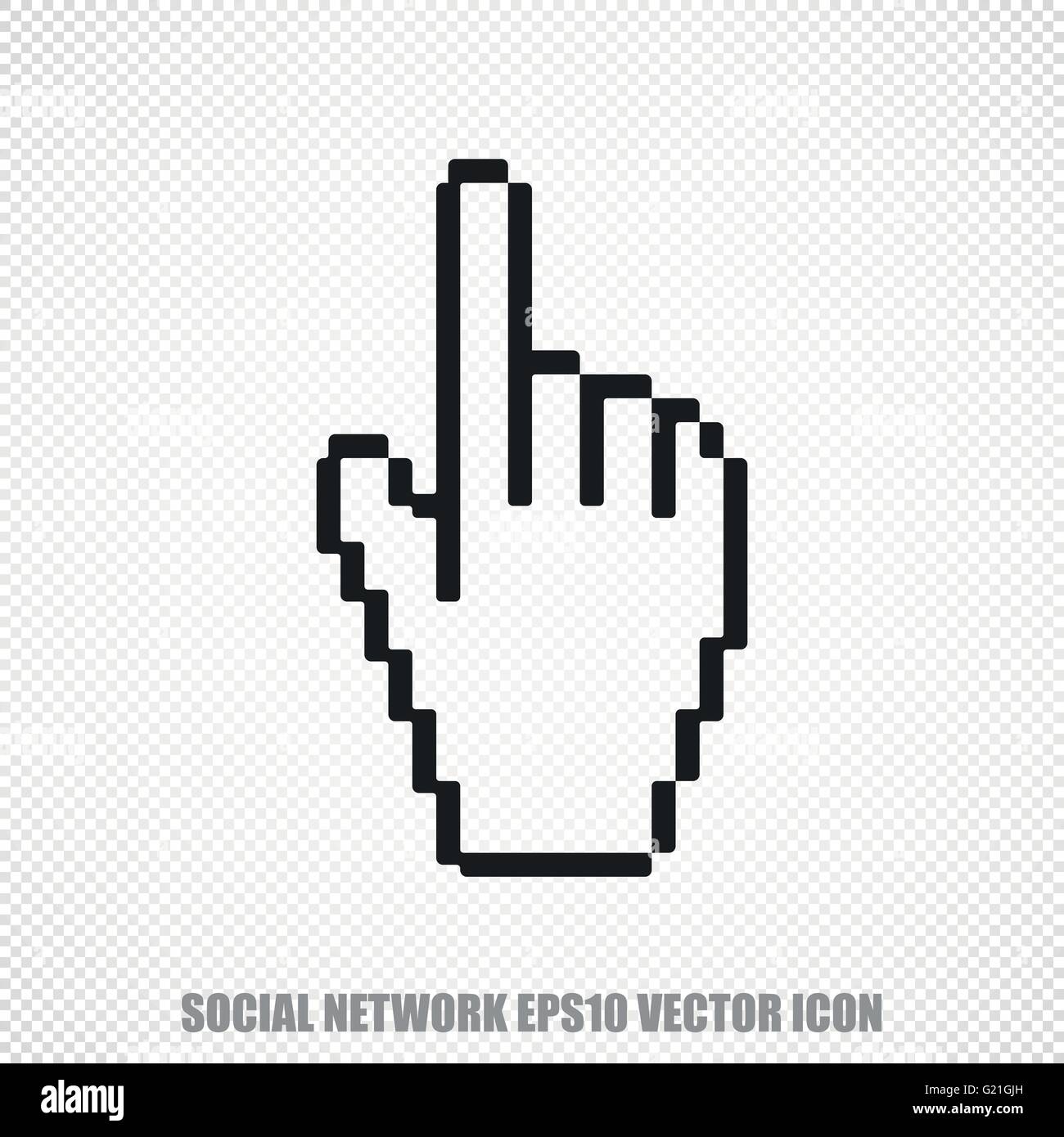 Social media vector Mouse Cursor icon. Modern flat design Stock Vector Image & Art - Alamy