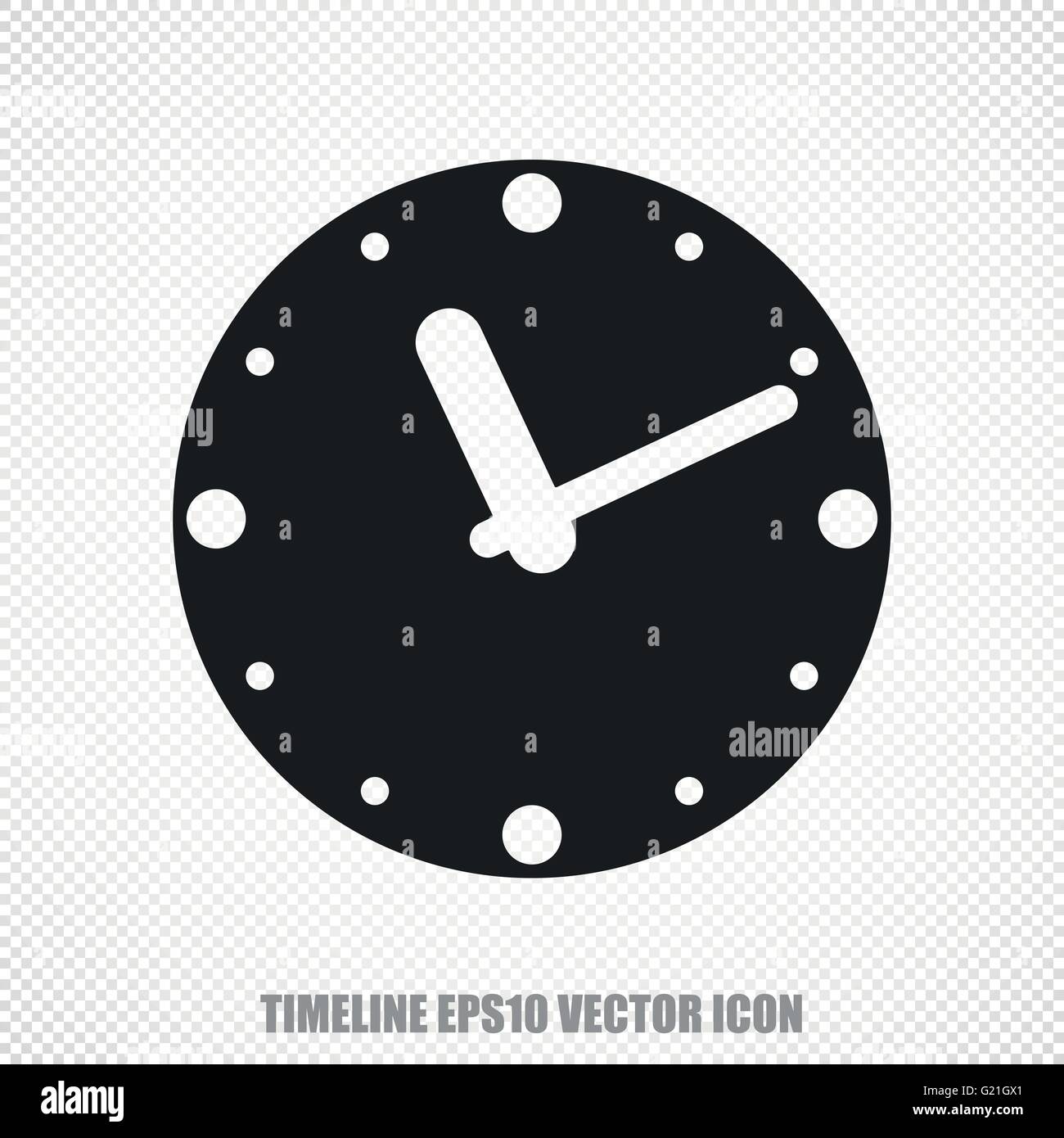 Time vector Clock icon. Modern flat design Stock Vector Image & Art - Alamy