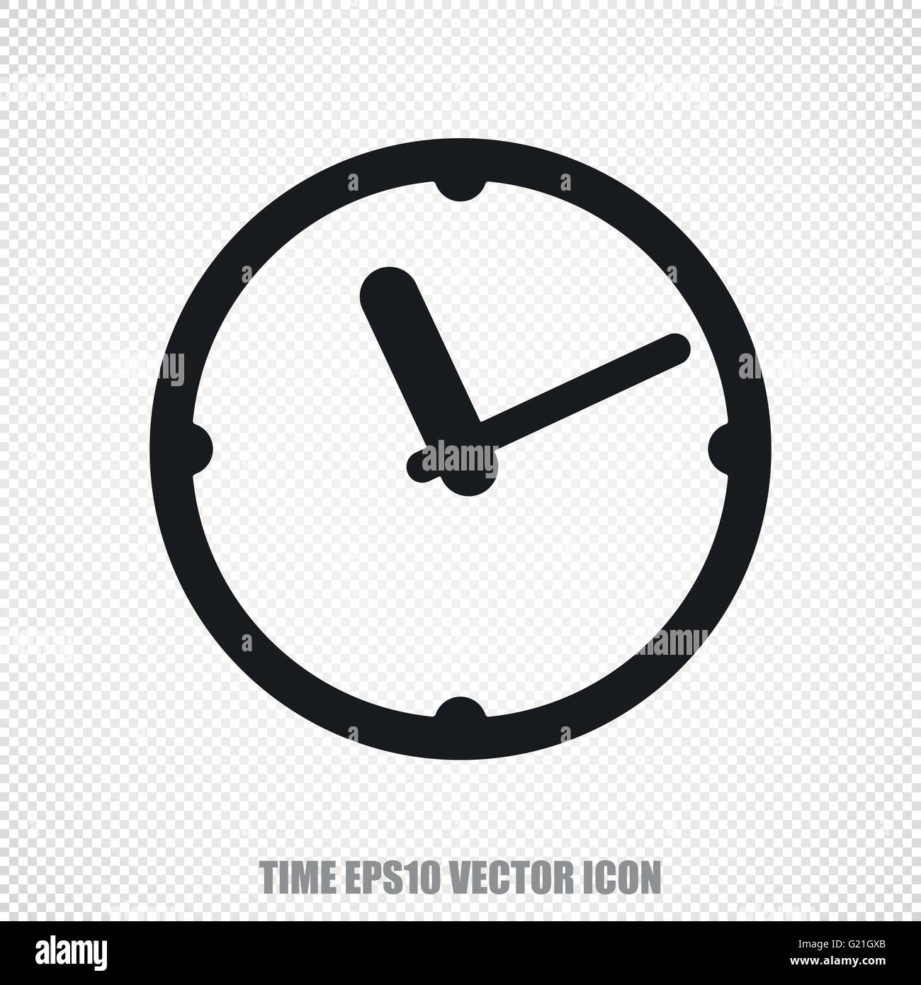 Time vector Clock icon. Modern flat design Stock Vector Image & Art - Alamy
