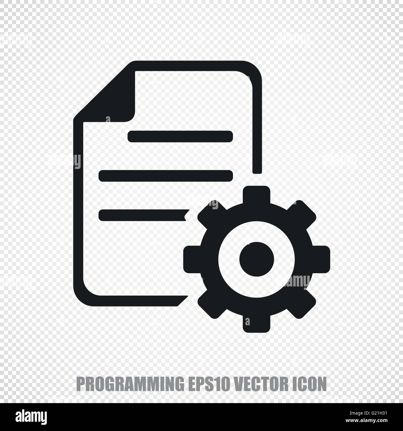 Database vector Gear icon. Modern flat design Stock Vector Image & Art ...