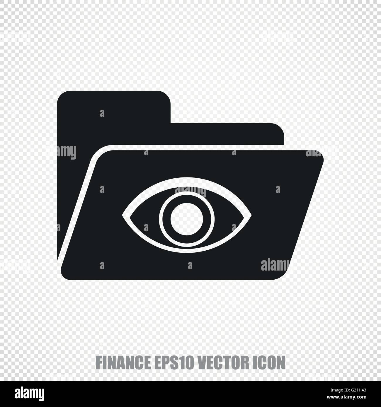 Folder with eye Stock Vector Images - Alamy