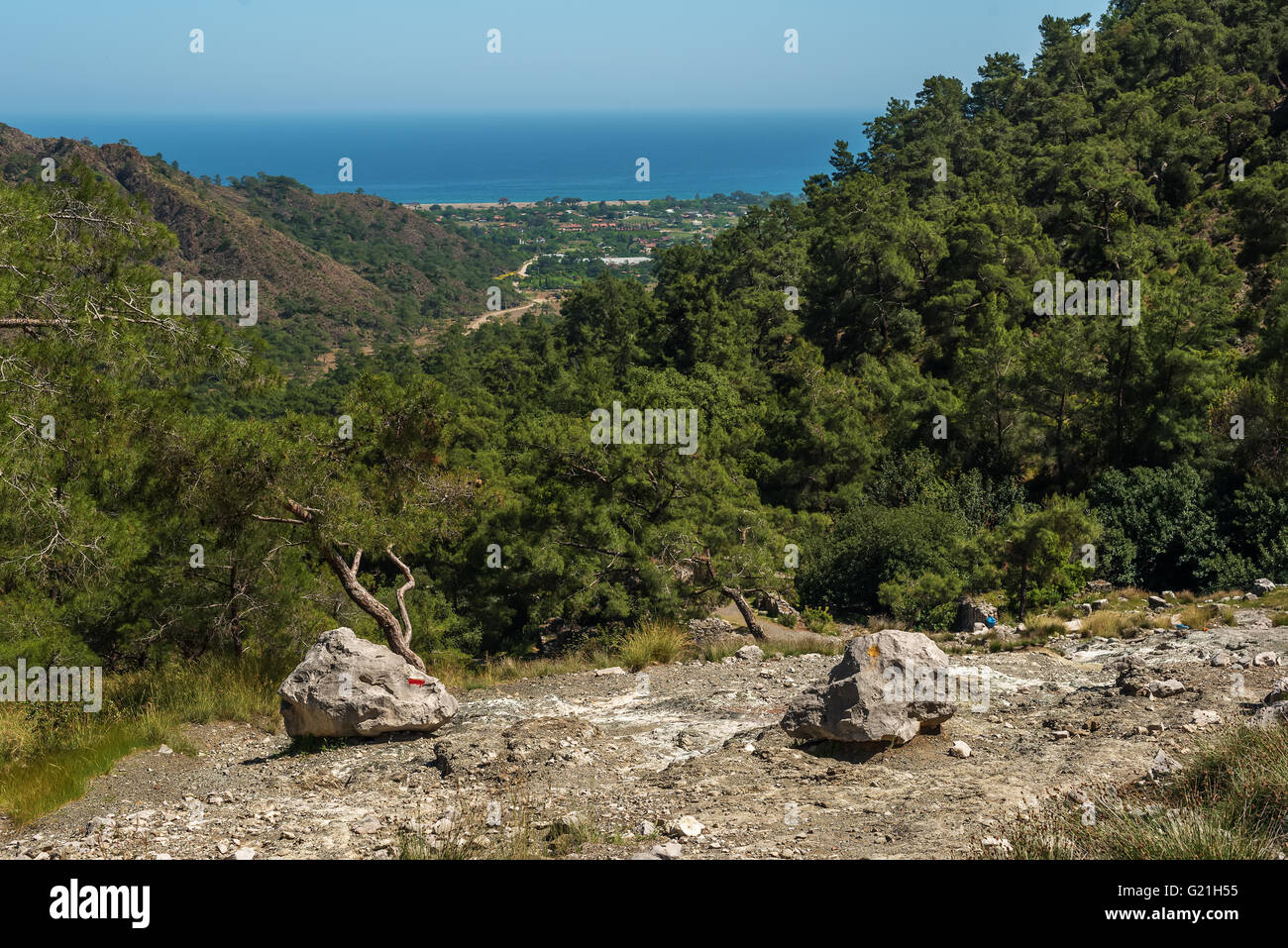 Yanartas, flaming stone, geographical feature in Antalya Province ...