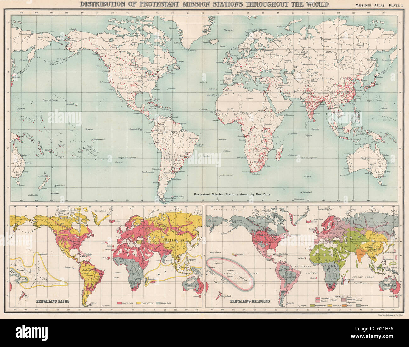 World religions map hi-res stock photography and images - Alamy
