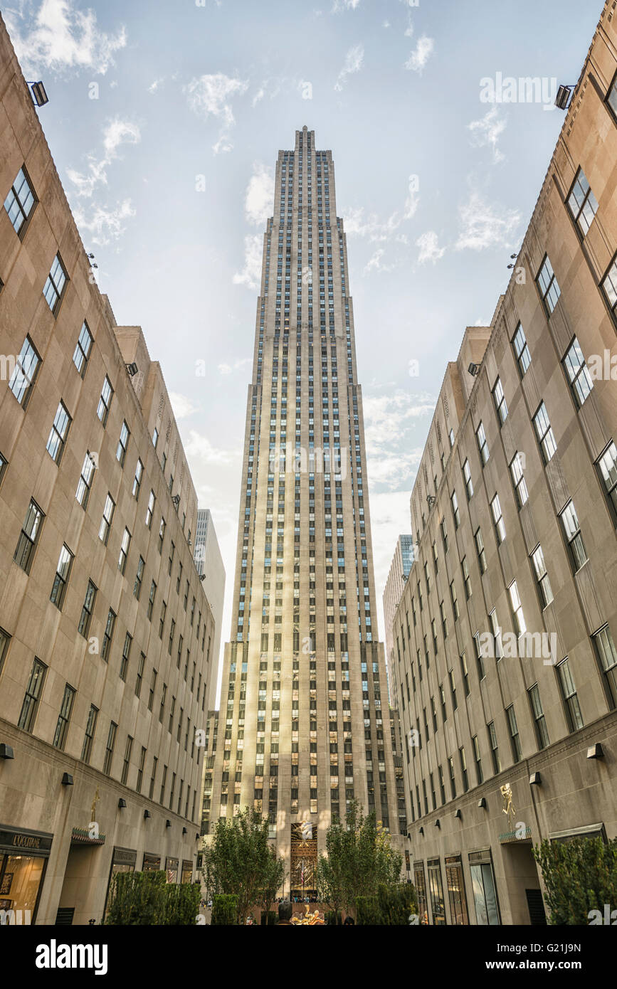 Rockefeller Center, New York City, New York, United States Stock Photo ...