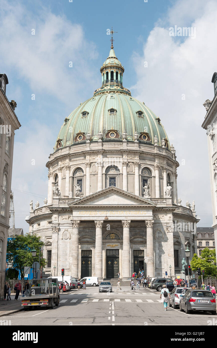Frederik's church, also known as Marble church, Copenhagen, Denmark ...
