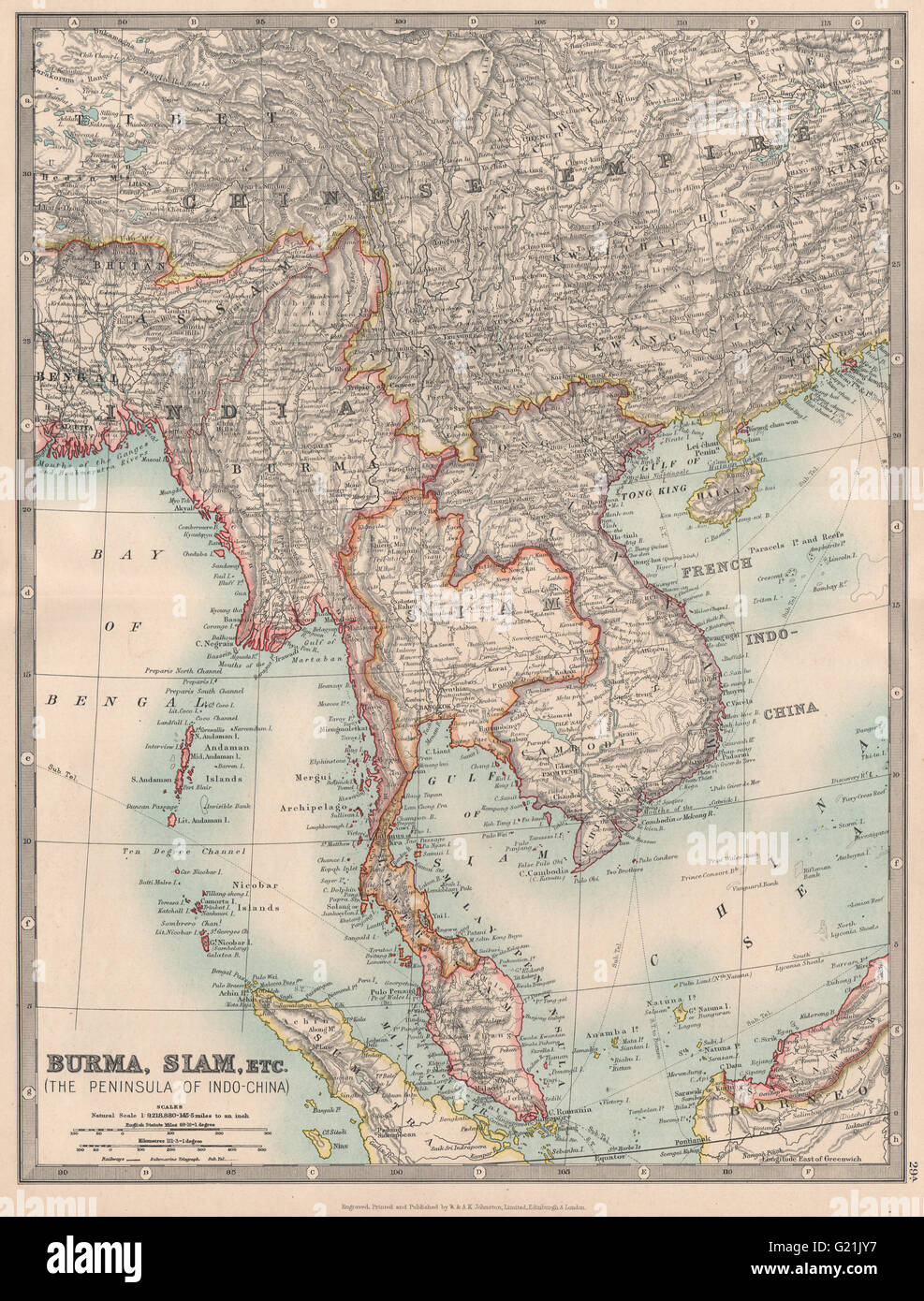 Indochina peninsula map hi-res stock photography and images - Alamy