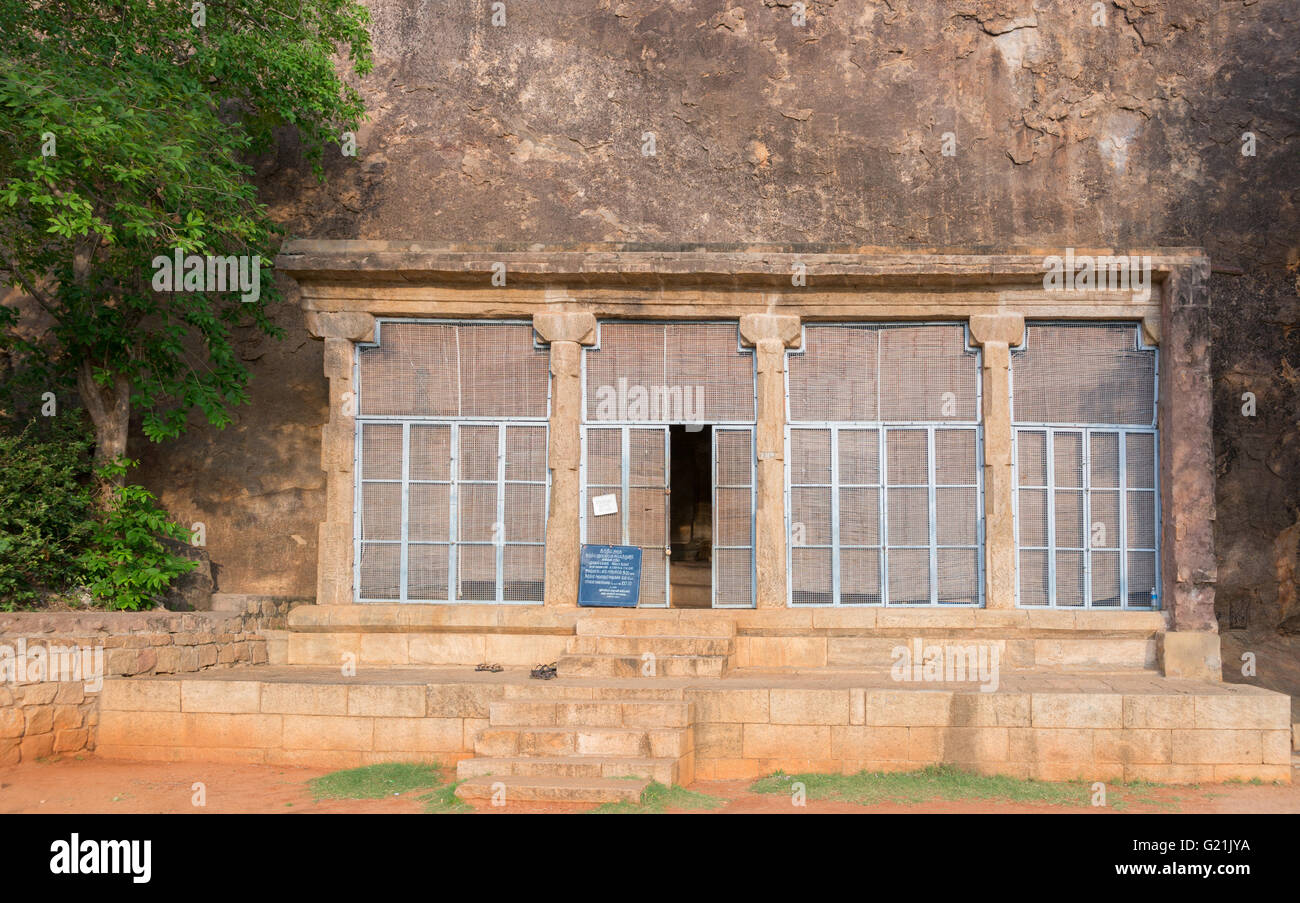 Chithannavasal cave temple hewn rock hi-res stock photography and ...