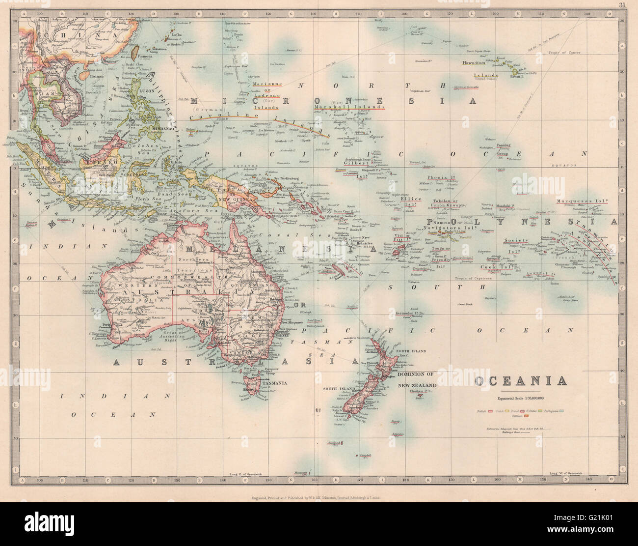 Antique australia new zealand map hi-res stock photography and images ...