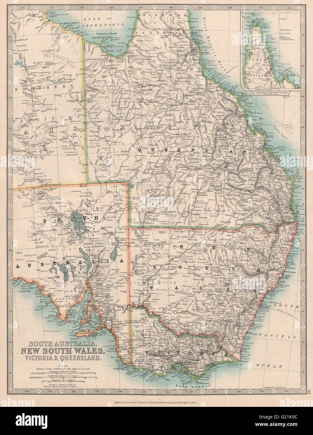 Eastern australia map hi-res stock photography and images - Alamy