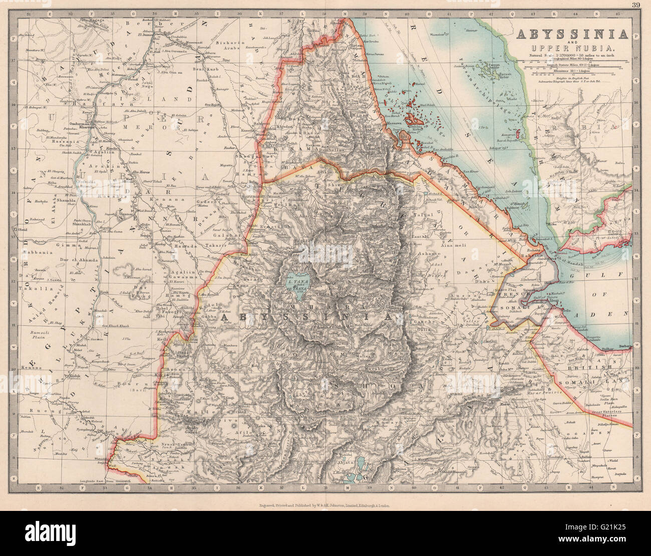 Map abyssinia modern ethiopia hi-res stock photography and images - Alamy