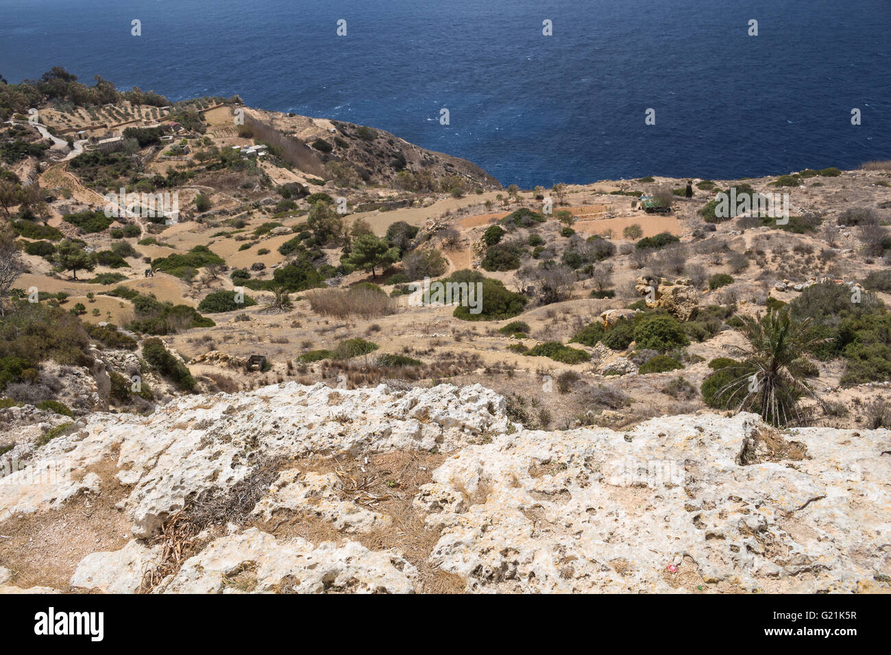 Dingli Cliffs, one of the most beautiful parts of the shore at the ...