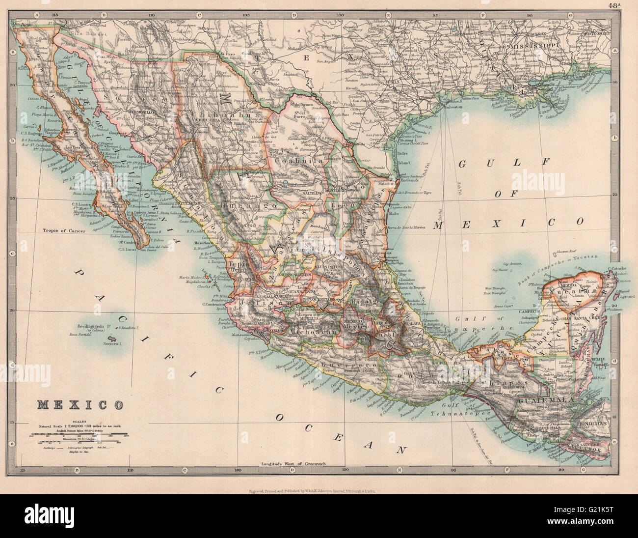 British honduras map hi-res stock photography and images - Alamy