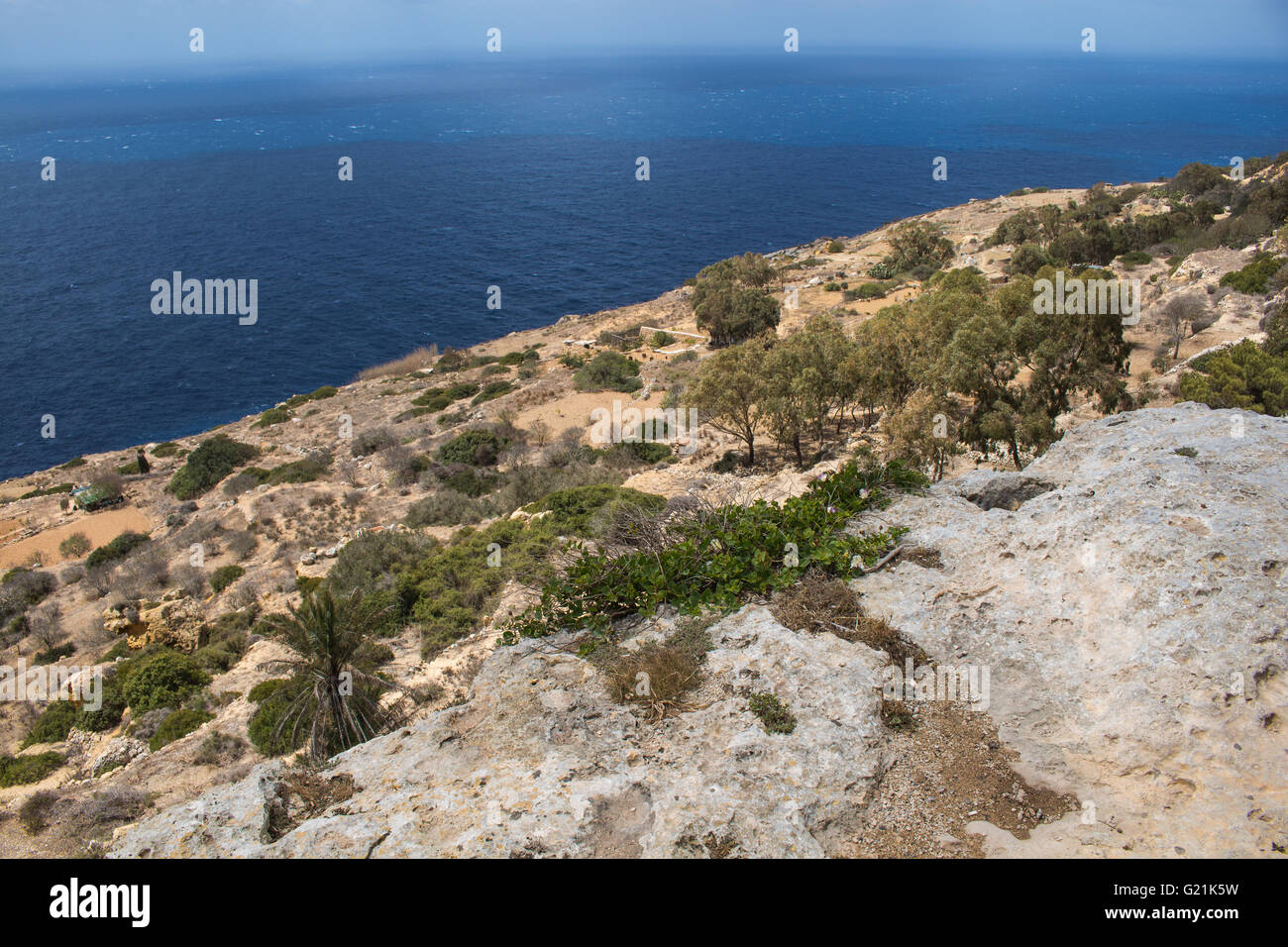 Dingli Cliffs, one of the most beautiful parts of the shore at the ...