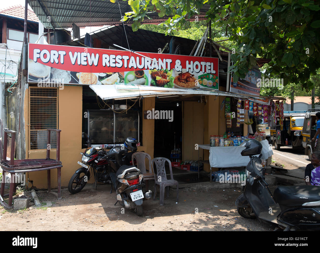 Fort View restaurant and hotel In Cochin India Stock Photo - Alamy