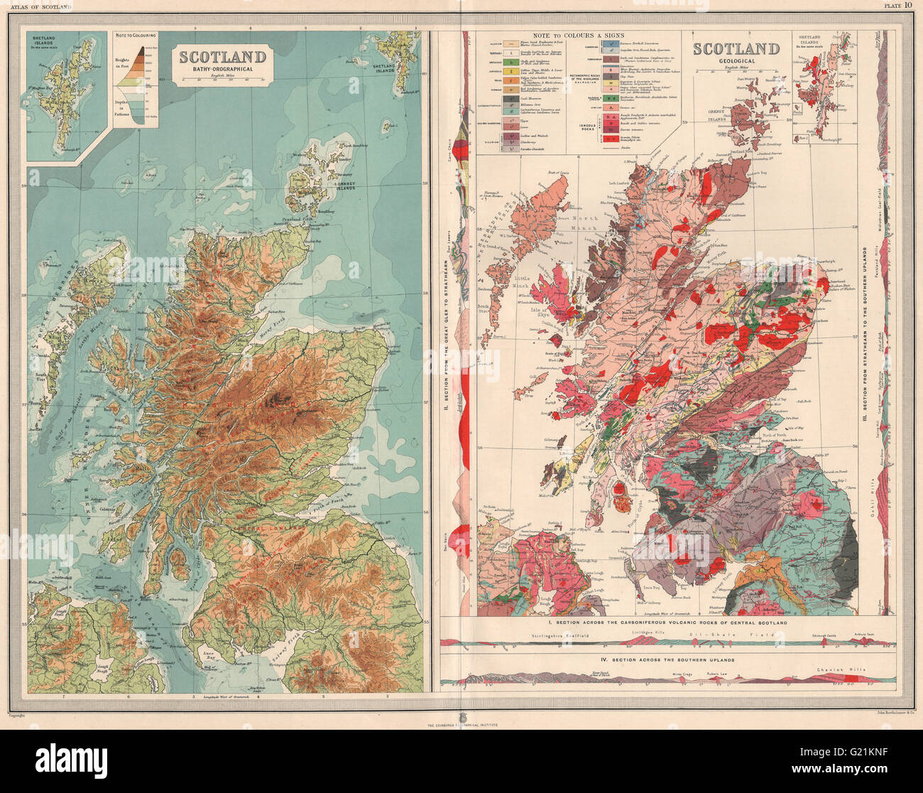 Relief map of scotland hi-res stock photography and images - Alamy