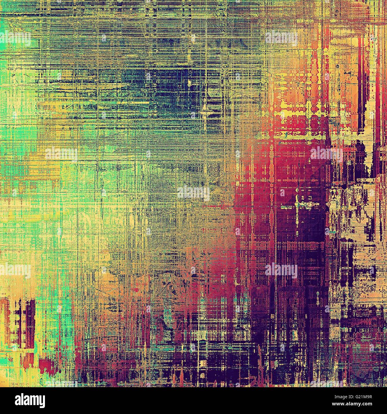 Old background with grunge decorative elements. Retro composition for ...