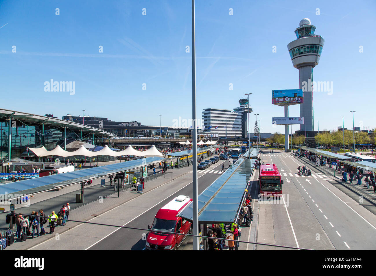 Amsterdam Schiphol, international airport, Terminal building, air ...