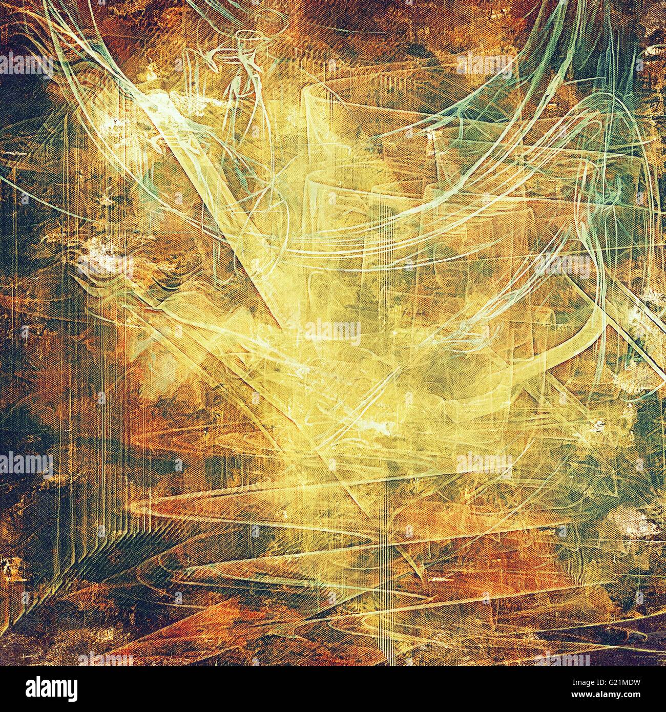 Vintage old retro background with ancient style design elements and ...